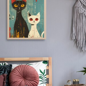 Picasso Style Abstract Cat Art Digital Download Abstract Art JPG ...