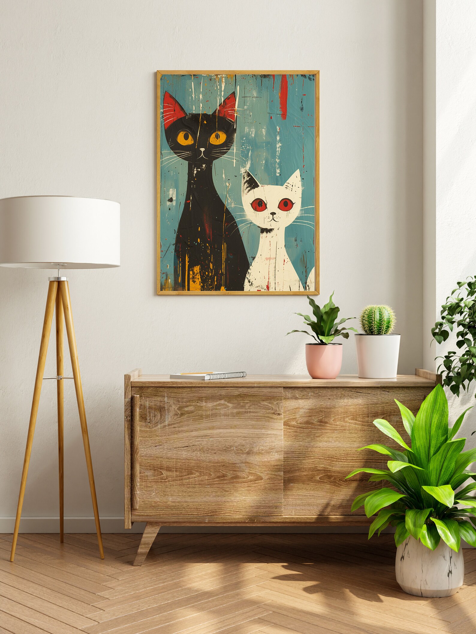 Picasso Style Abstract Cat Art Digital Download Abstract Art JPG ...