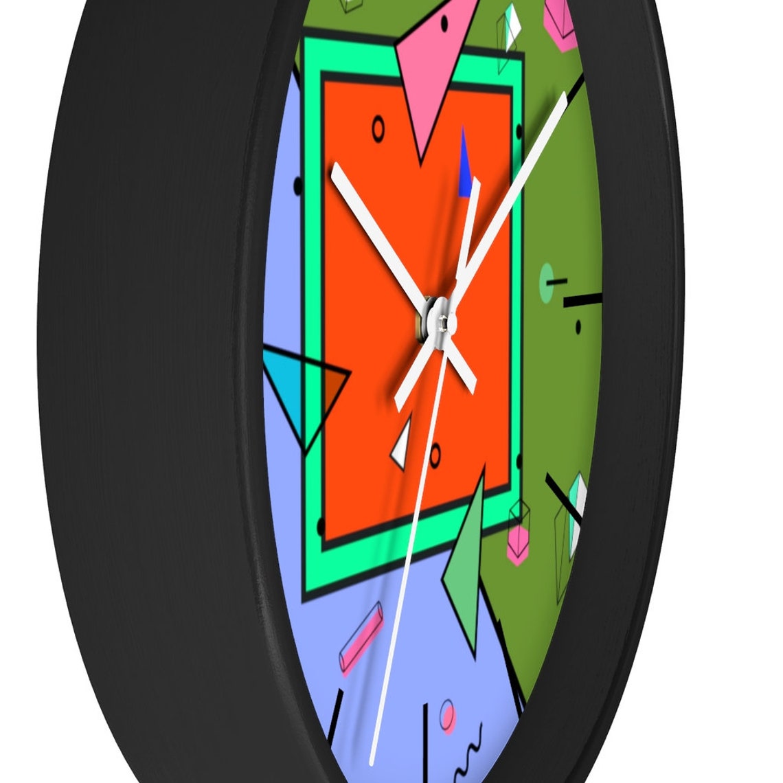 Memphis Clock Pop Art Wall Clock Pop Art Clock | Etsy