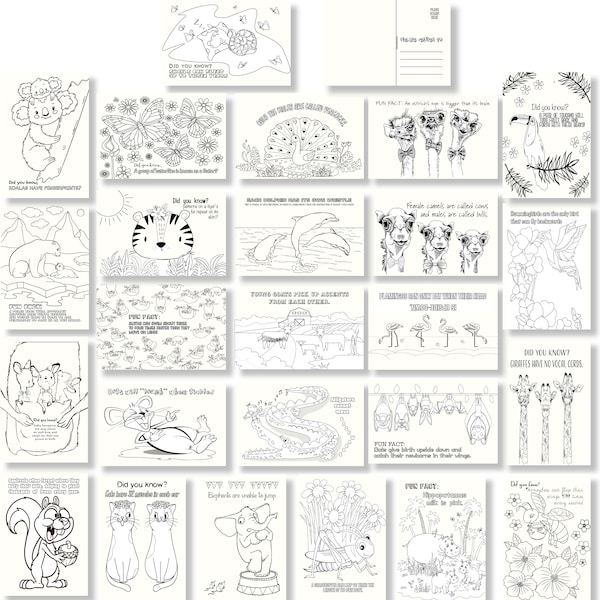 Kids Postcard - Etsy