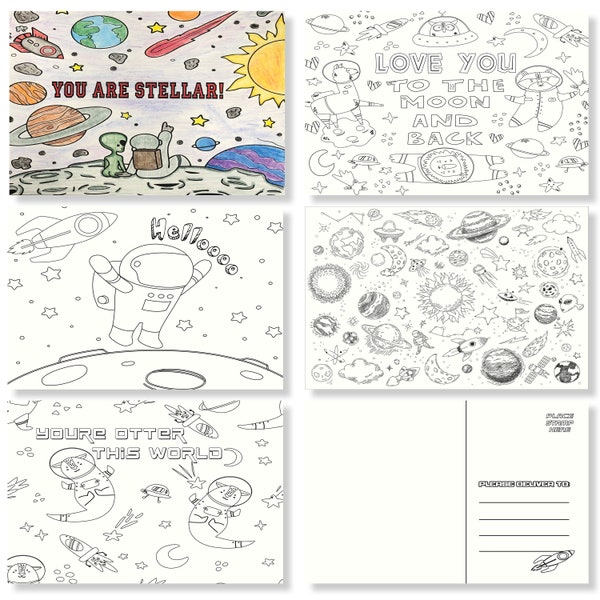 Space Postcards - Etsy