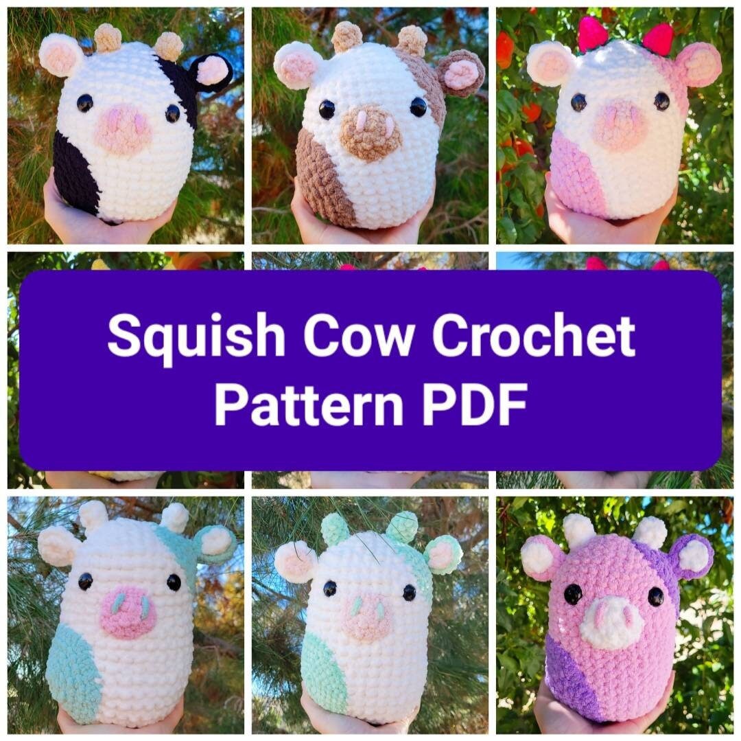 Squishy Cow Crochet Pattern (beginner Friendly!) - Etsy
