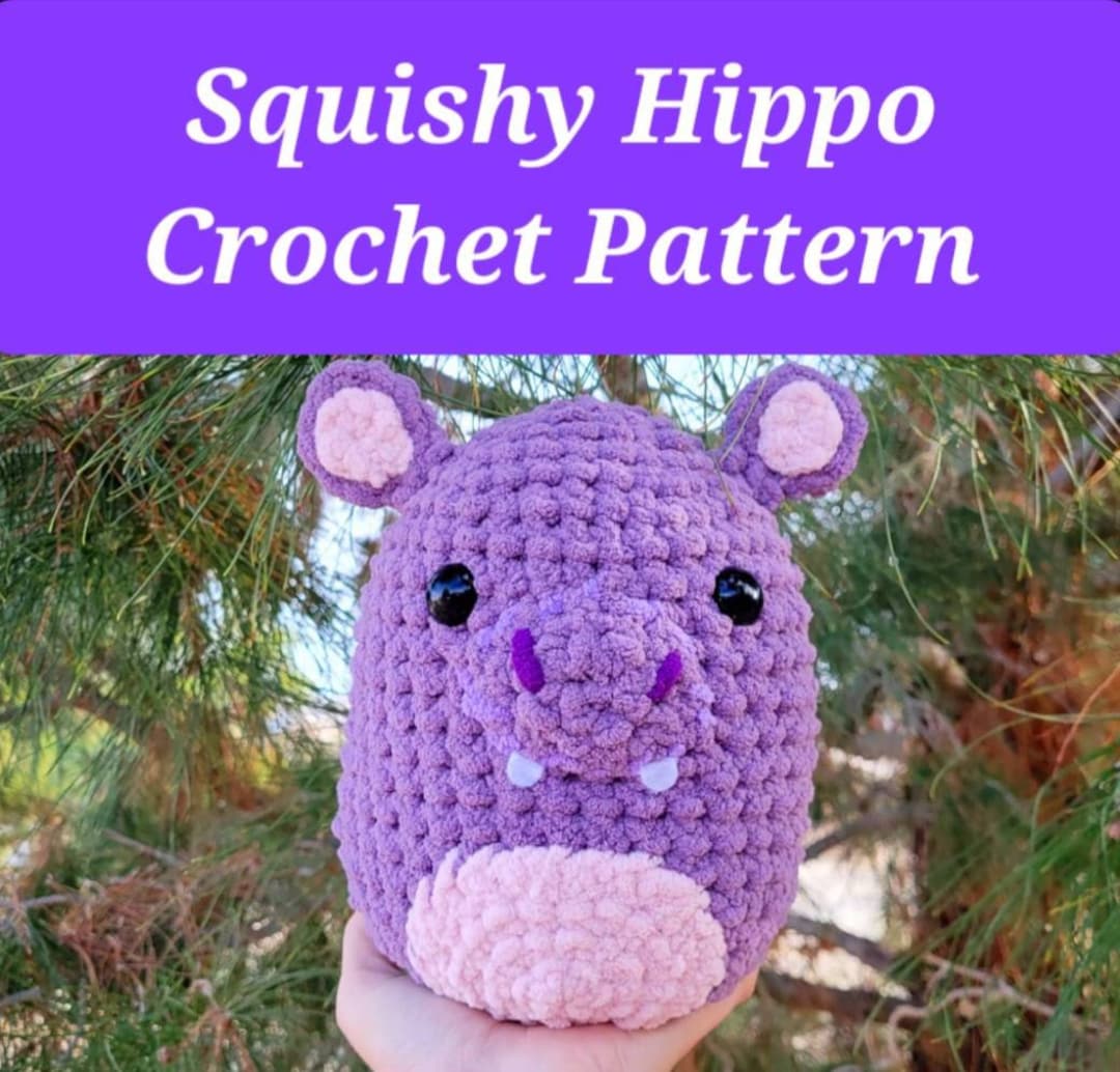 Squishy Hippo Crochet Pattern (beginner Friendly!) - Etsy