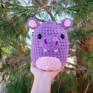 Squishy Hippo Crochet Pattern (beginner Friendly!) - Etsy