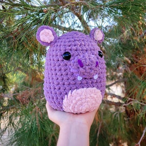 Squishy Hippo Crochet Pattern (beginner Friendly!) - Etsy