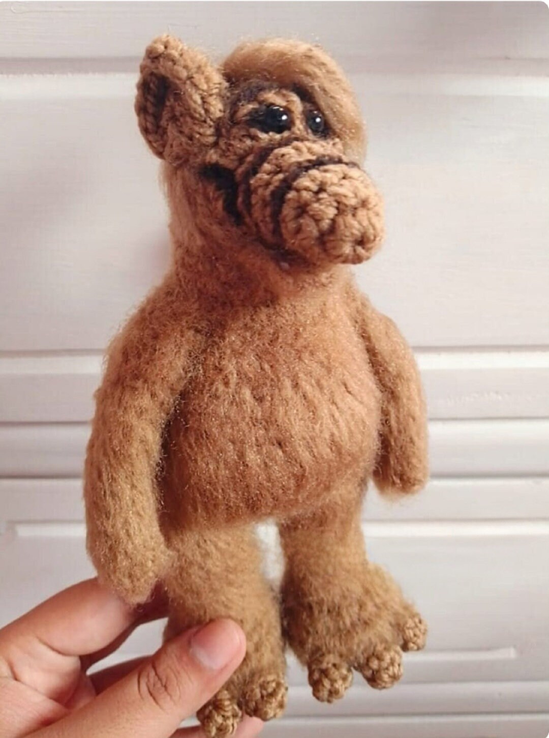 Super Soft Crochet Alf the Extraterrestrial Vintage Alien Plush - Etsy