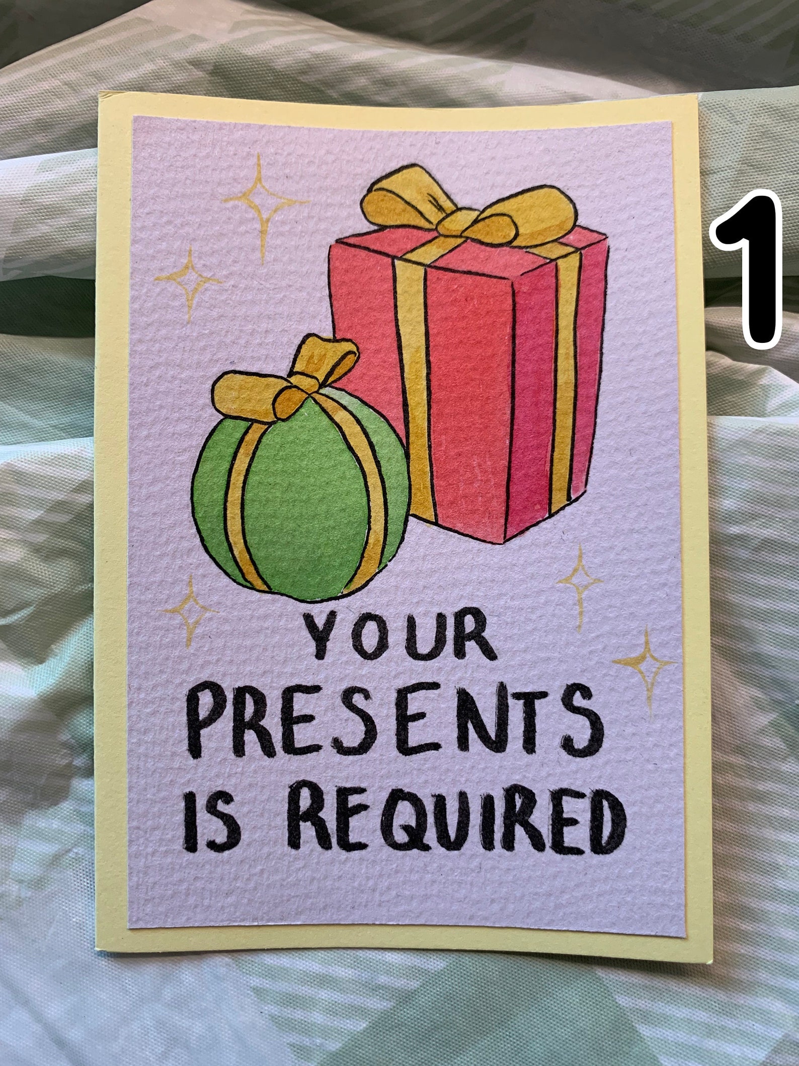 Handmade Present Pun Cards - Etsy