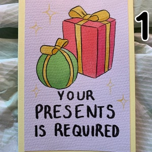 Handmade Present Pun Cards - Etsy