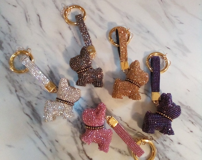 Bulldog Keychain - Etsy