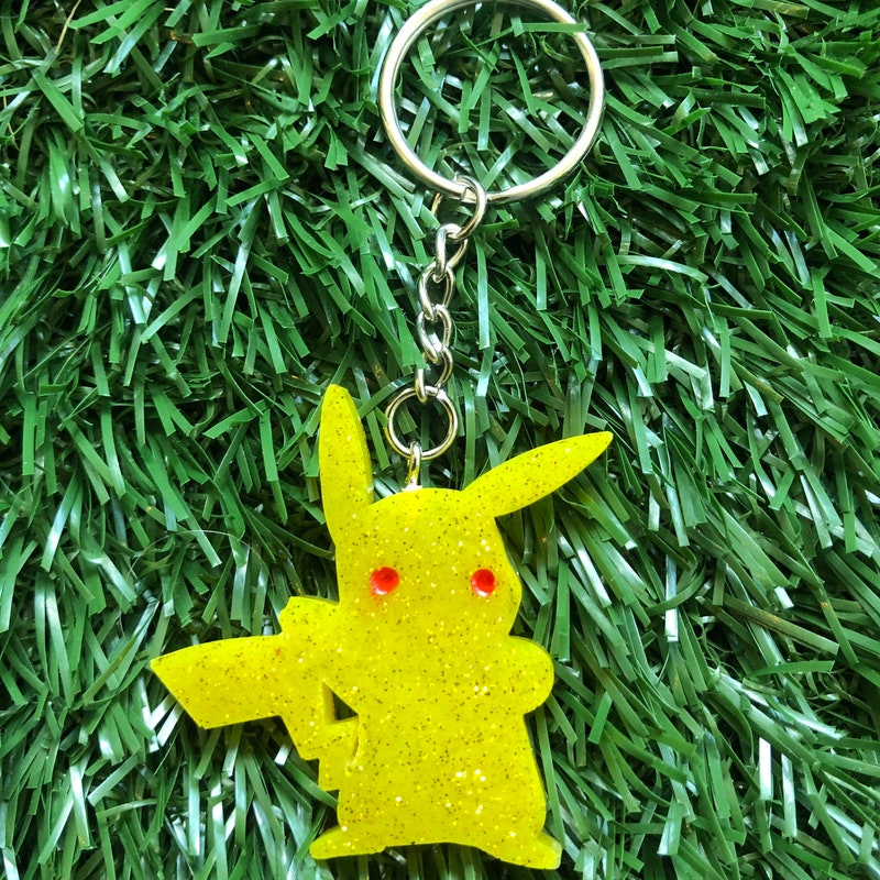 Pikachu Resin Keychain - Etsy