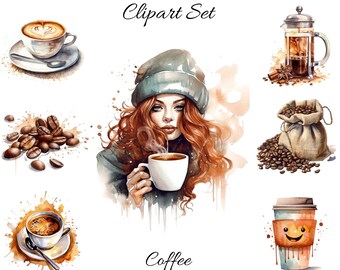 Donut , Food , Watercolor Clipart Bundle Digital Download, Scrapbook ...