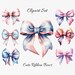 Ribbon Bows Watercolor Clipart Bundle - Digital Download, Scrapbook ...