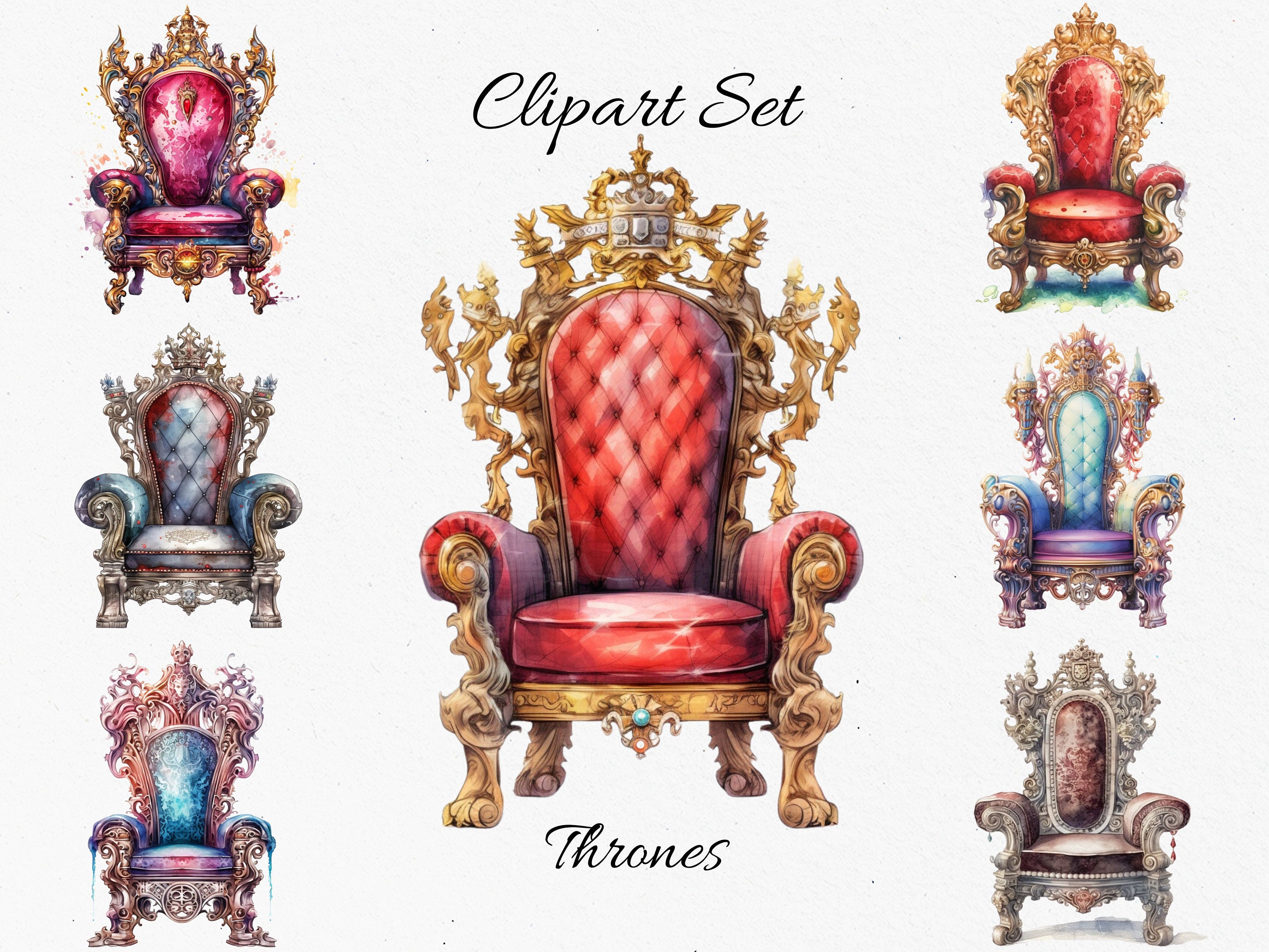 Evil King On Throne Clipart
