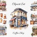 Coffee Shop, Watercolor Clipart Bundle - Digital Download, Scrapbook ...