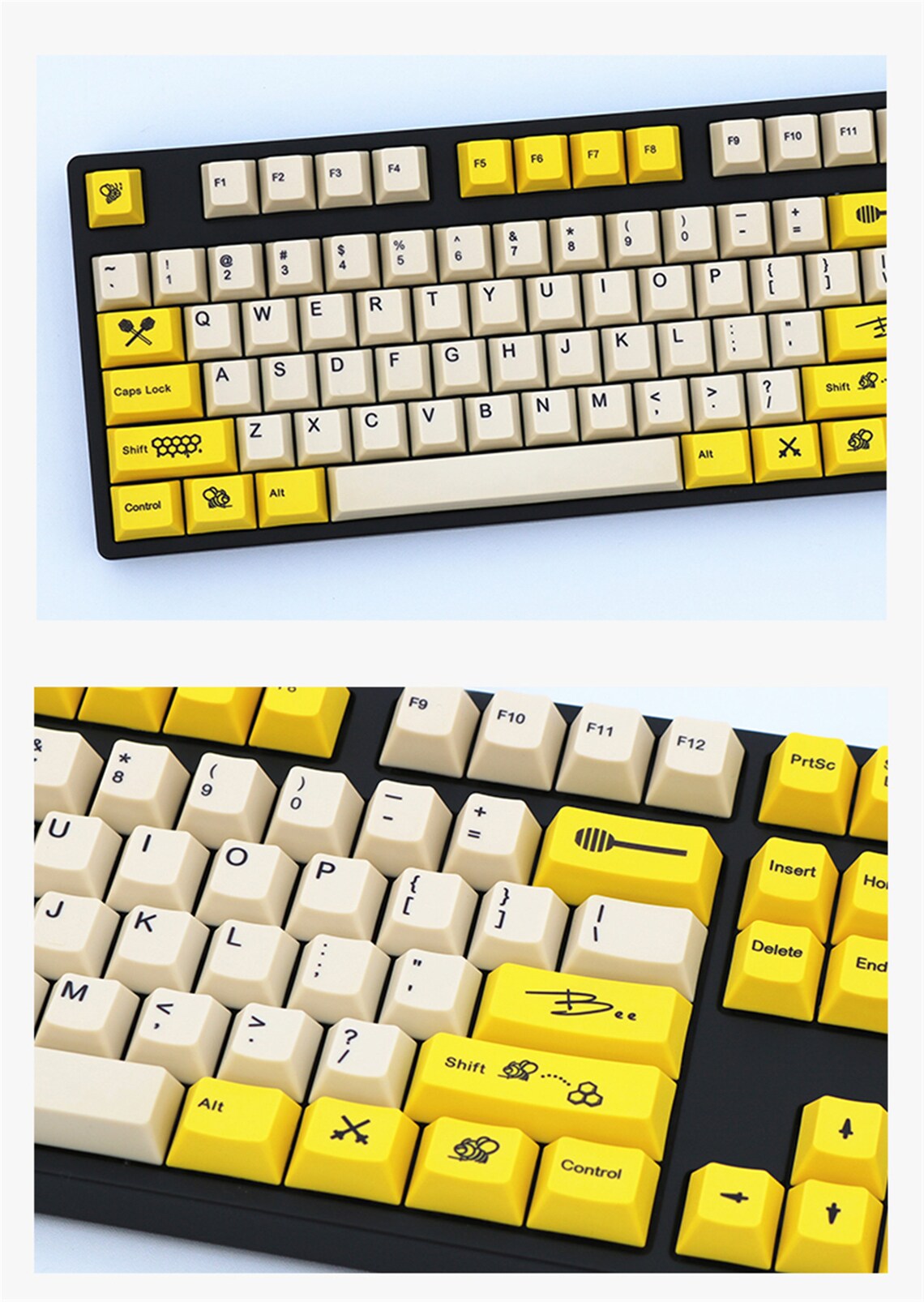 Bee Theme KeycapDIY 108key 135key KycapPBT Material | Etsy