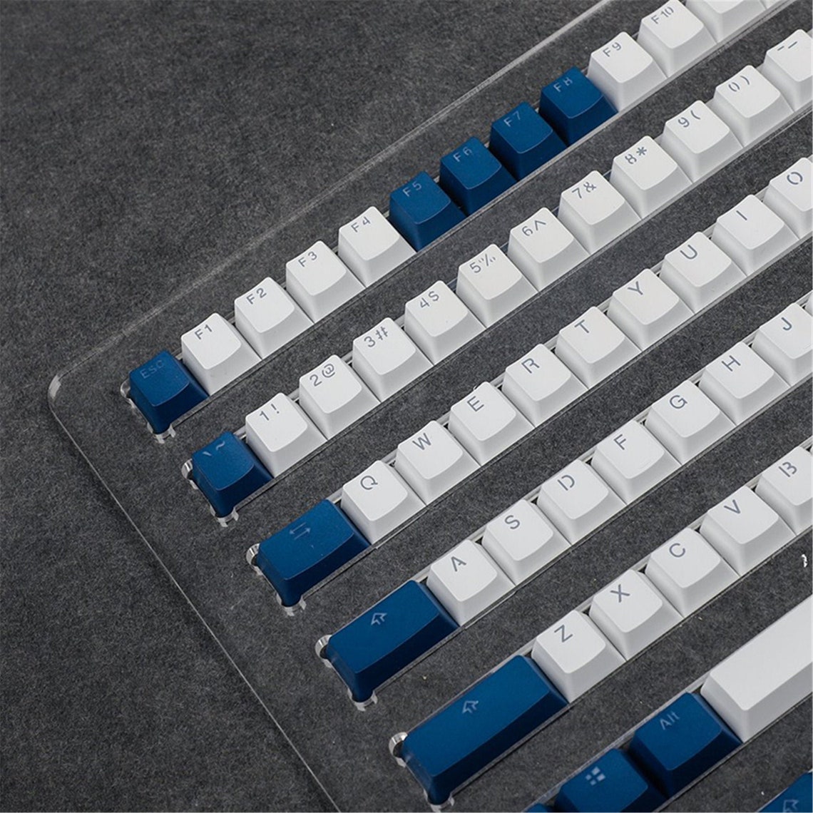 Blue White Keycaps Set104 Key KeycapsDisplay Backlight | Etsy