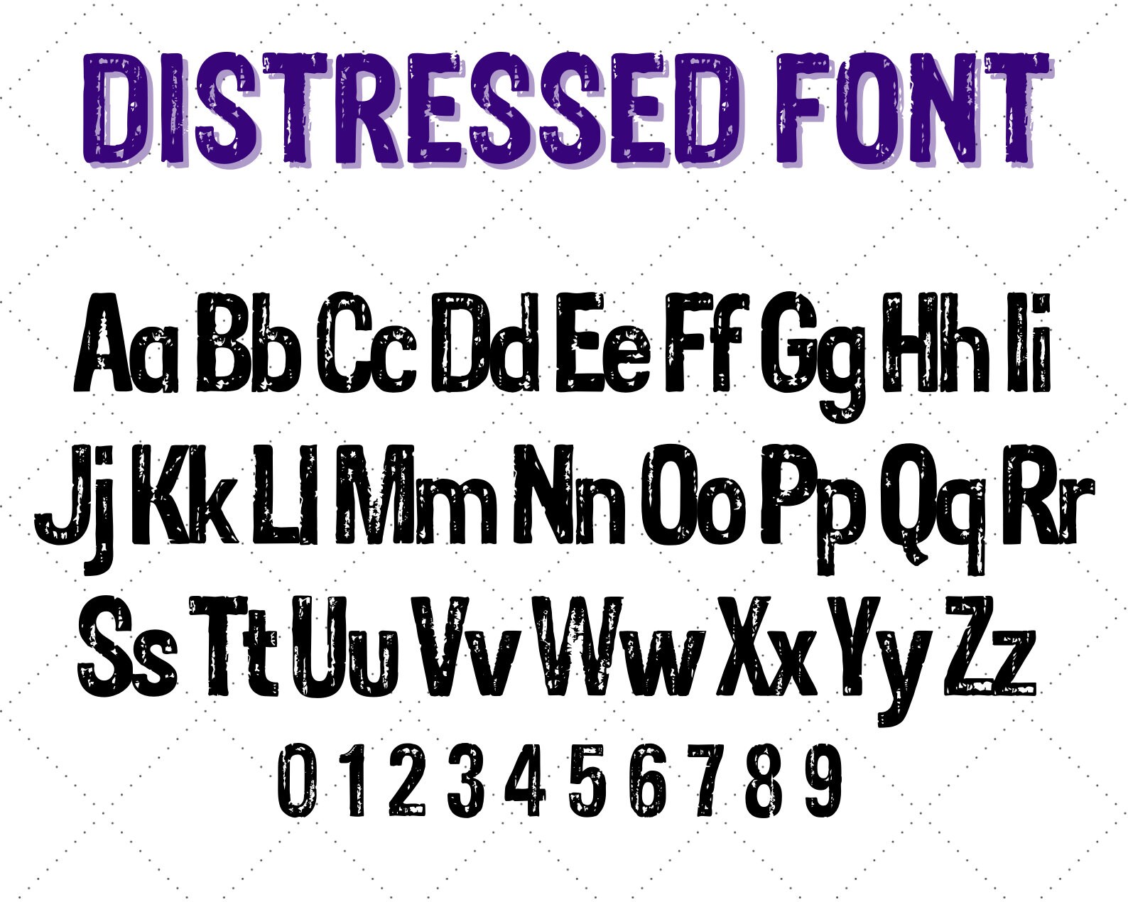 Distressed font Bundle Grunge font svg Distressed digital | Etsy