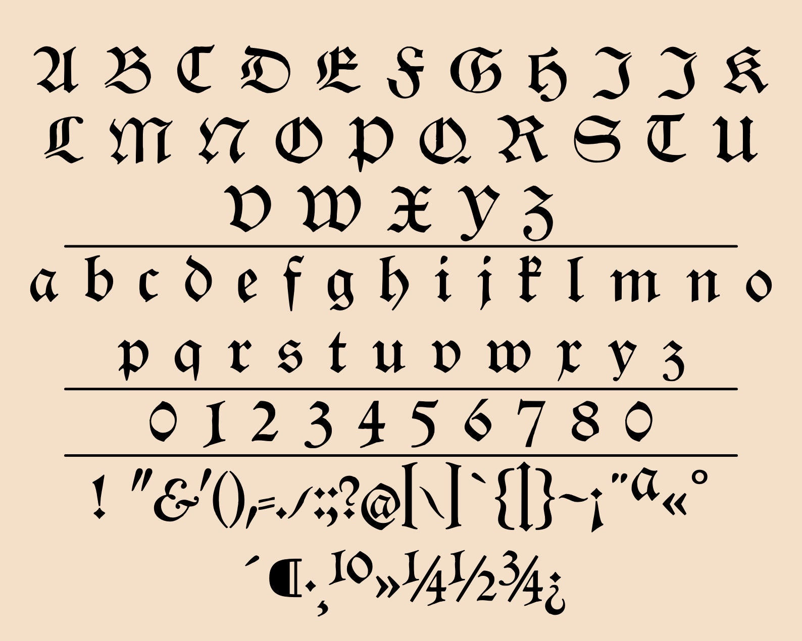 OLD English Script Old English Font Celtic Alphabet Old Etsy UK