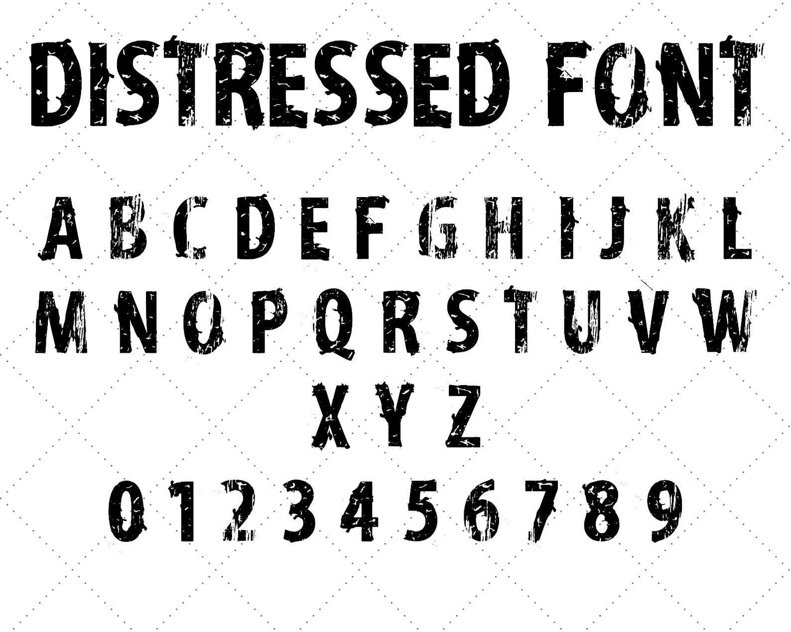 Distressed font Bundle Grunge font svg Distressed digital | Etsy