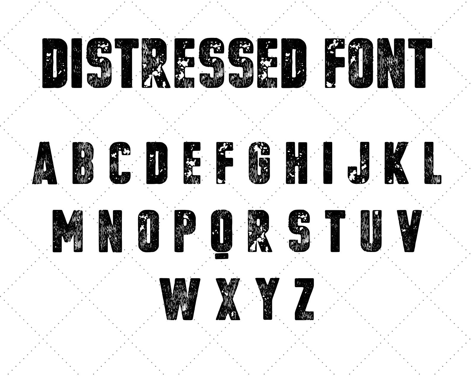 Distressed font Bundle Grunge font svg Distressed digital | Etsy