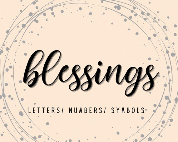 Blessings Otf Modern Calligraphy Delicate Handwriting Font - Etsy