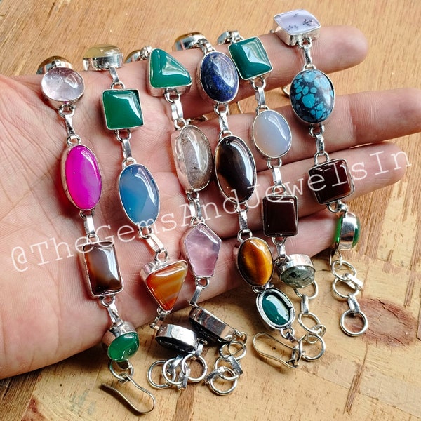 Gemstone Bracelet - Etsy