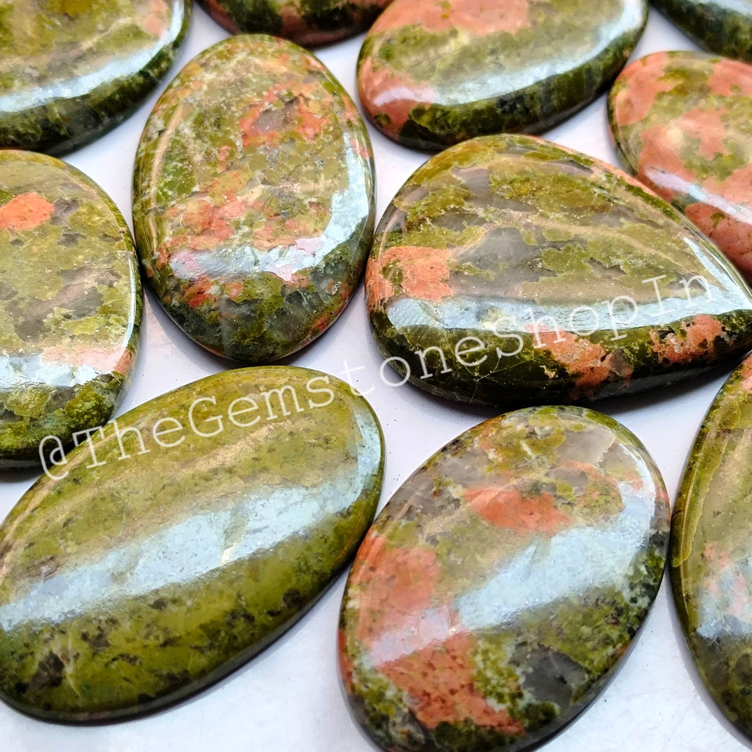 Wholesale Unakite Jasper Gemstone Lot, Unakite Jasper Cabochon Lot ...