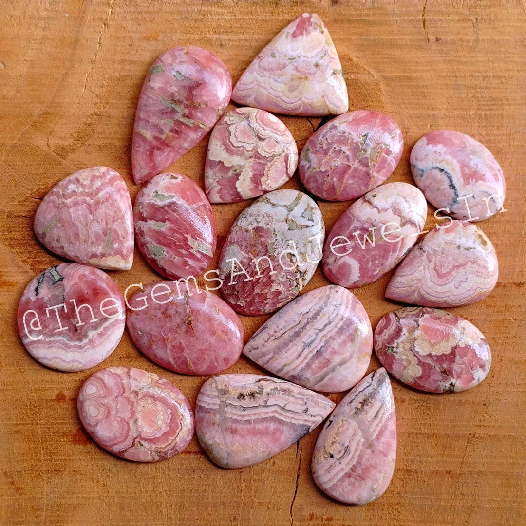 Rhodochrosite Cabochon Lot, Wholesale Rhodochrosite Gemstone Lot ...