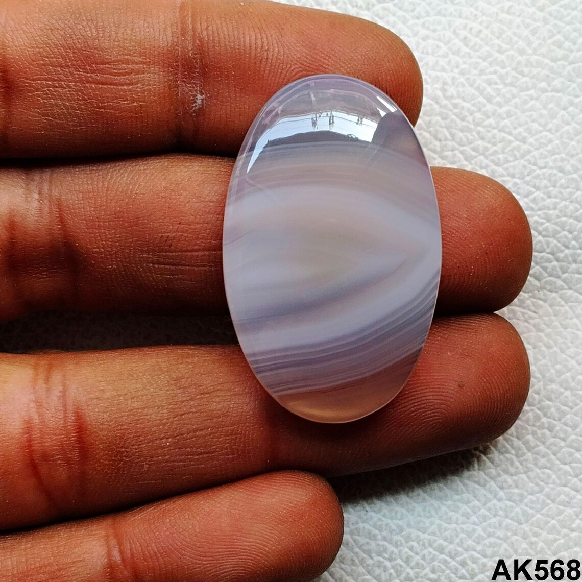 White Banded Agate Cabochon, Crystal Jewelry Making Stone - Etsy