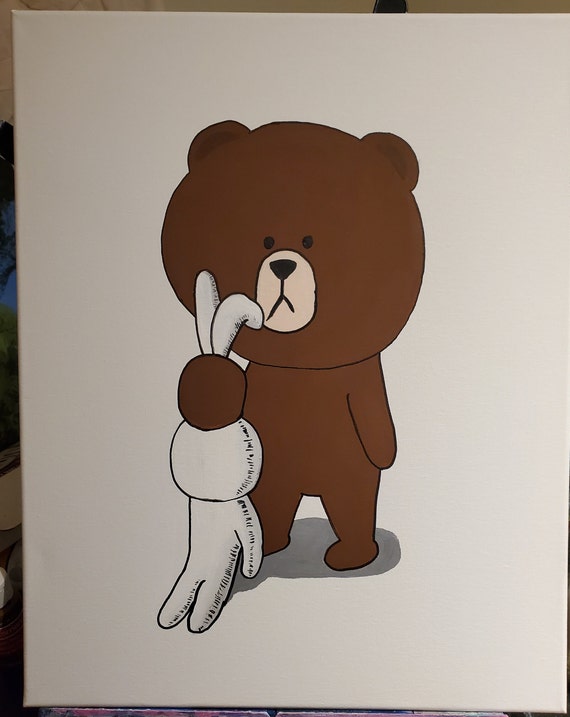 Brown Line Friends Wallpaper