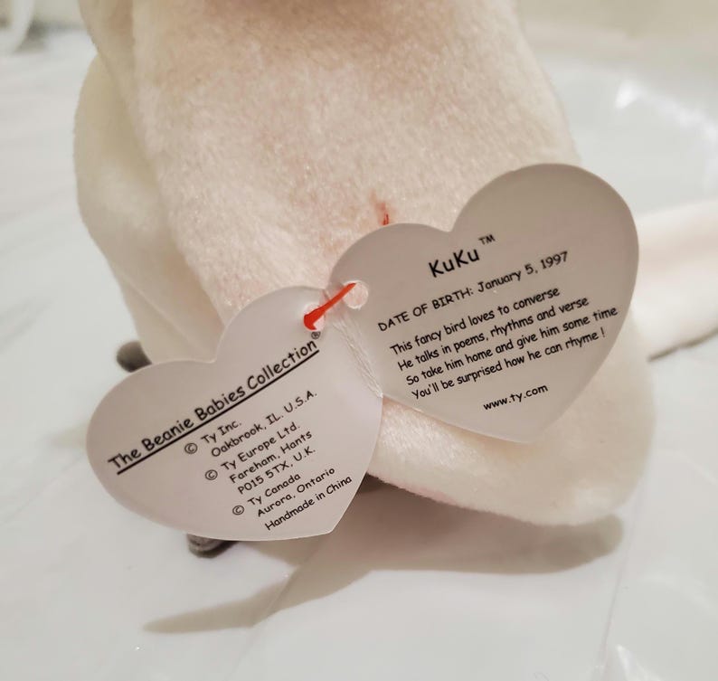 Kuku the Cockatoo Bird 1997 Ty Beanie Baby - Etsy