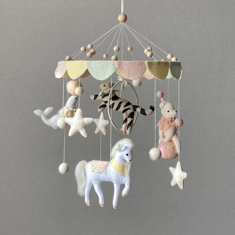 Crib Mobile Circus - Etsy