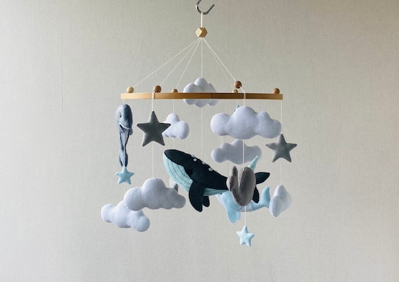 Whale Baby Mobile Ocean Mobile Personalized Nursery Mobile | Etsy