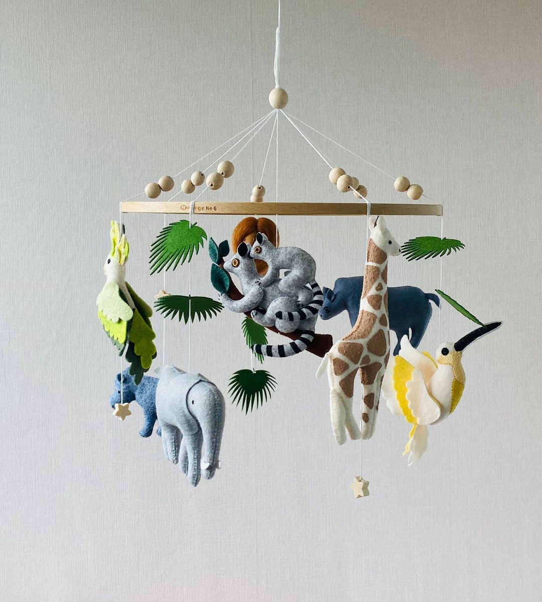 Baby Safari Nursery, Baby Crib Mobile, Africa Realistic Animals, Baby ...