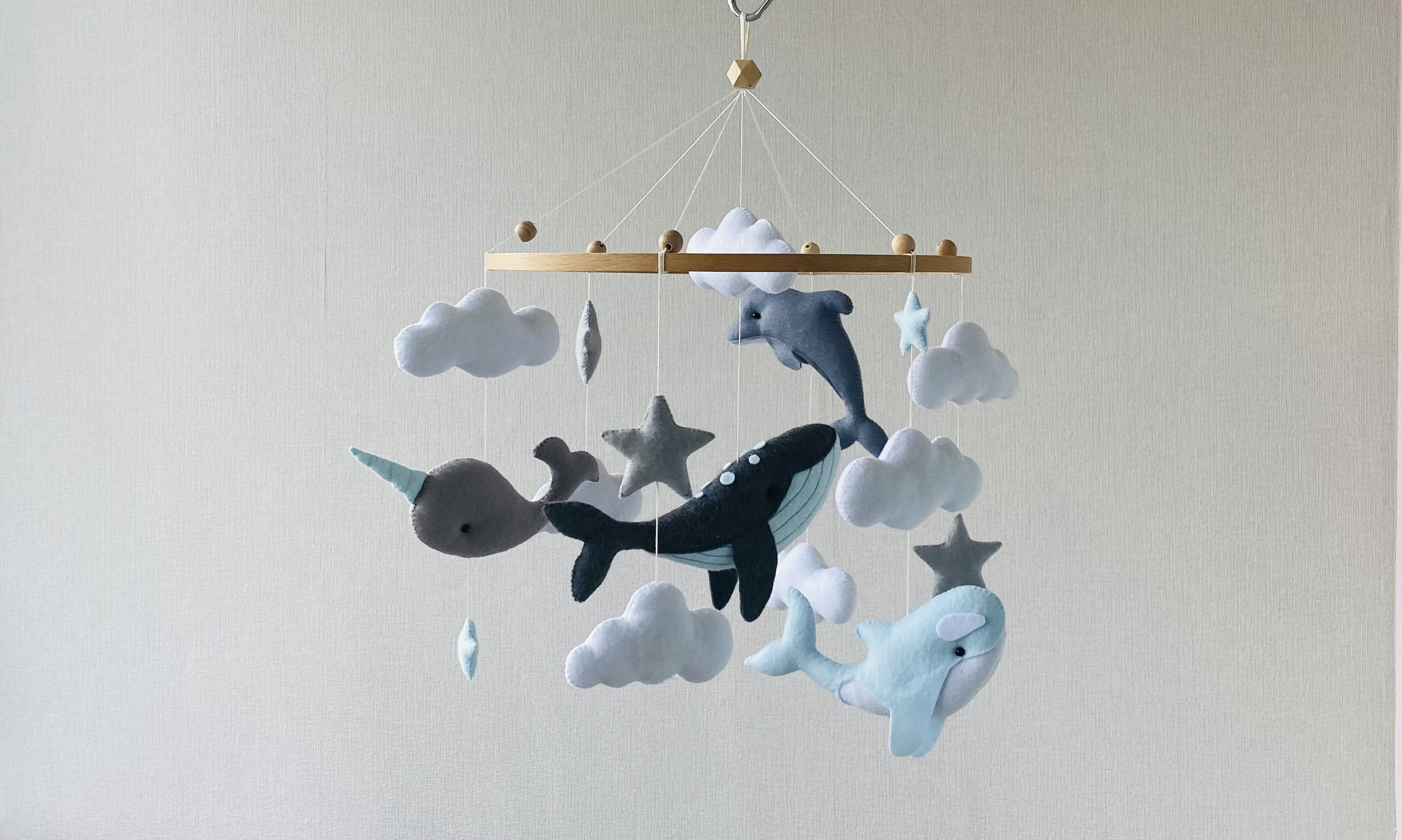 Whale Baby Mobile Ocean Mobile Personalized Nursery Mobile | Etsy