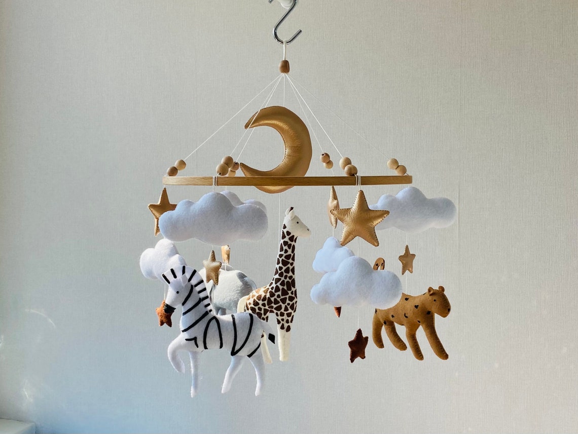 Africa Nursery Mobile Baby Mobile Girl Realistic Animals - Etsy