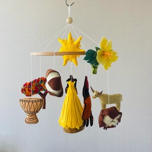 Custom Baby Mobile, African Village, Baby Mobile for Girl and Boy, Crib ...
