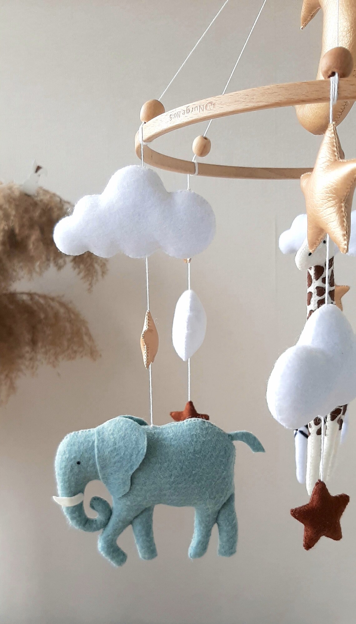 Africa nursery mobile Baby mobile girl realistic animals | Etsy