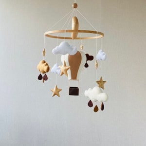Boho Mobile, Crib Mobile, Nursery Scandi Mobile, Monochrome Mobile ...