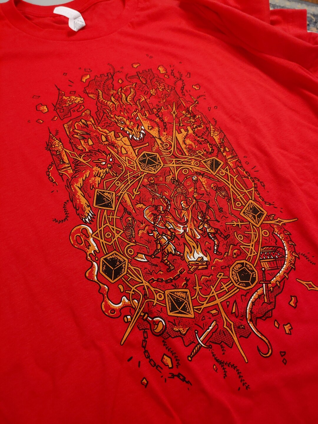 D&D T-shirt - Dungeons and Dragons- Tabletop DND T-shirt - Etsy