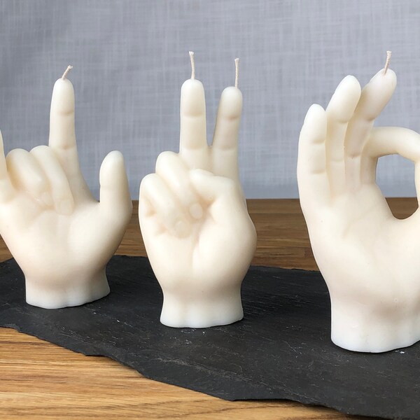 Hand Candle - Etsy