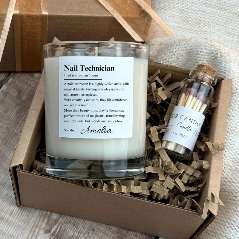 Nail Dust Candle - Etsy UK