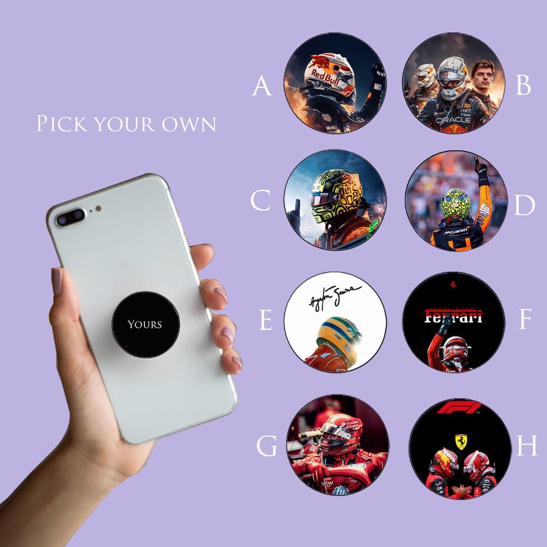 F1 Formula Custom Phone Grip Personalized Phone Holder Gift Ideas ...