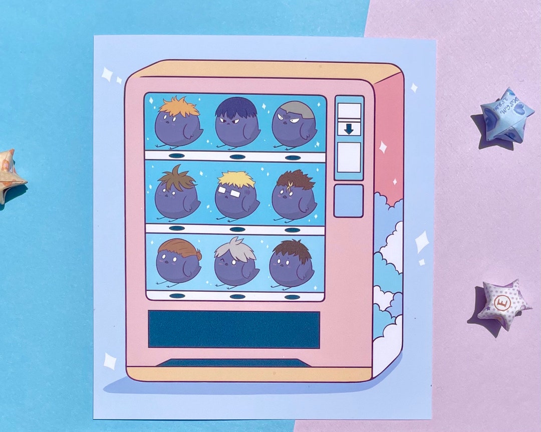 Karasuno Vending Machine Mini Print - Etsy