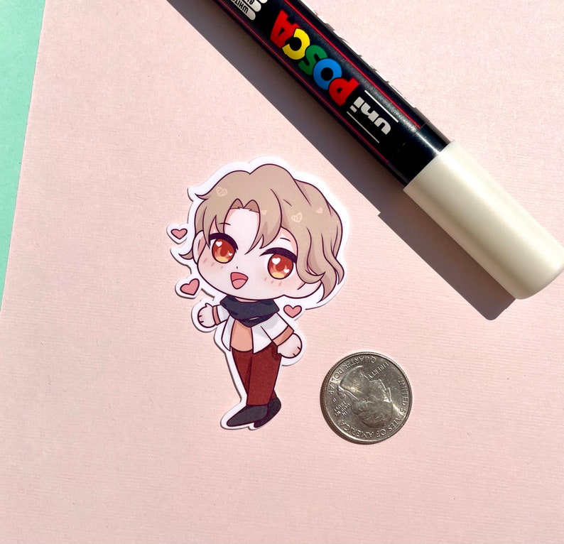 Asmodeus Mini Art Print and Sticker Set - Etsy