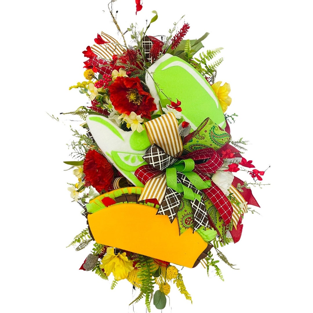 Fiesta Wreath, Cinco De Mayo Wreath, Taco Wreath, Fiesta Door Decor ...