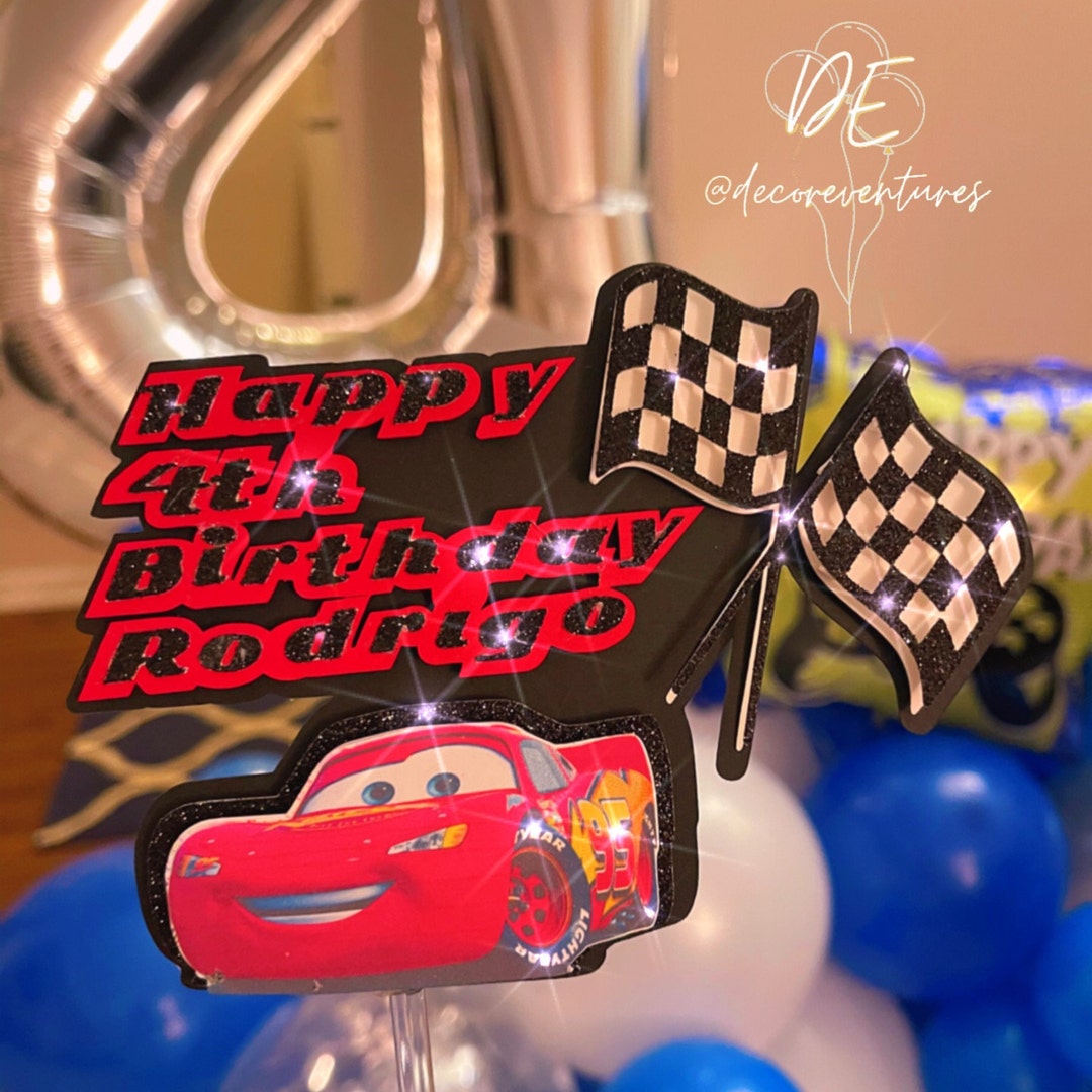 Lightning Mcqueen Cake Topper - Etsy
