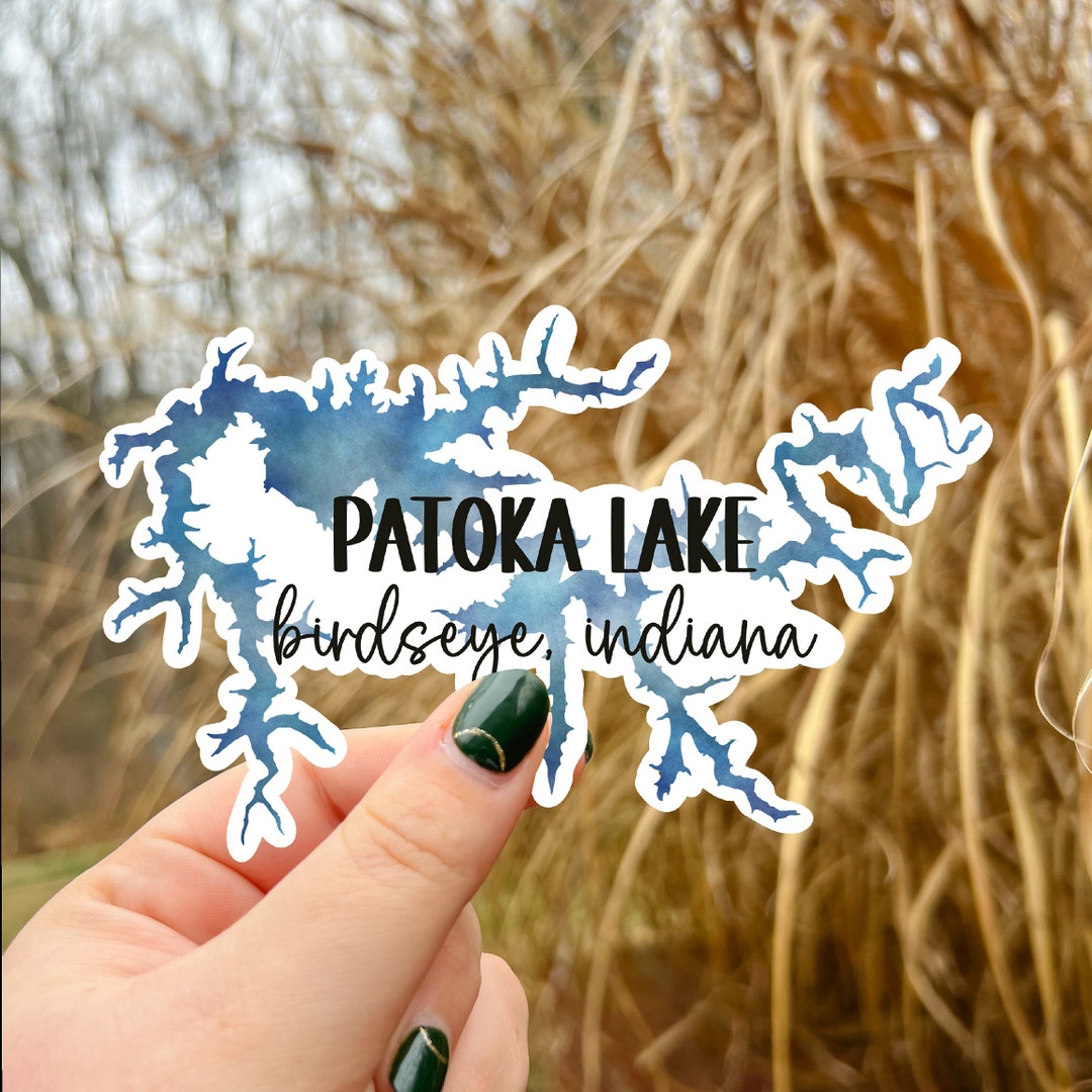 Patoka Lake Watercolor Sticker - Etsy