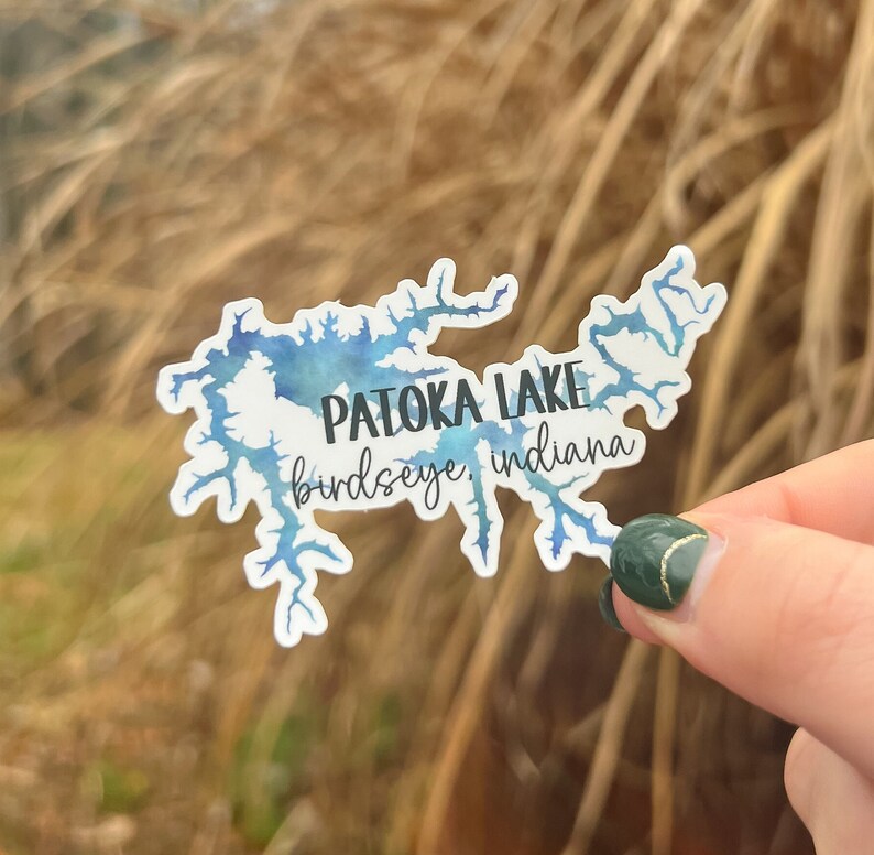 Patoka Lake Watercolor Sticker - Etsy