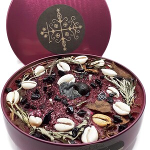PAPA LEGBA 16 Oz Candle Loa of the Crossroads With Obsidian Crystals ...